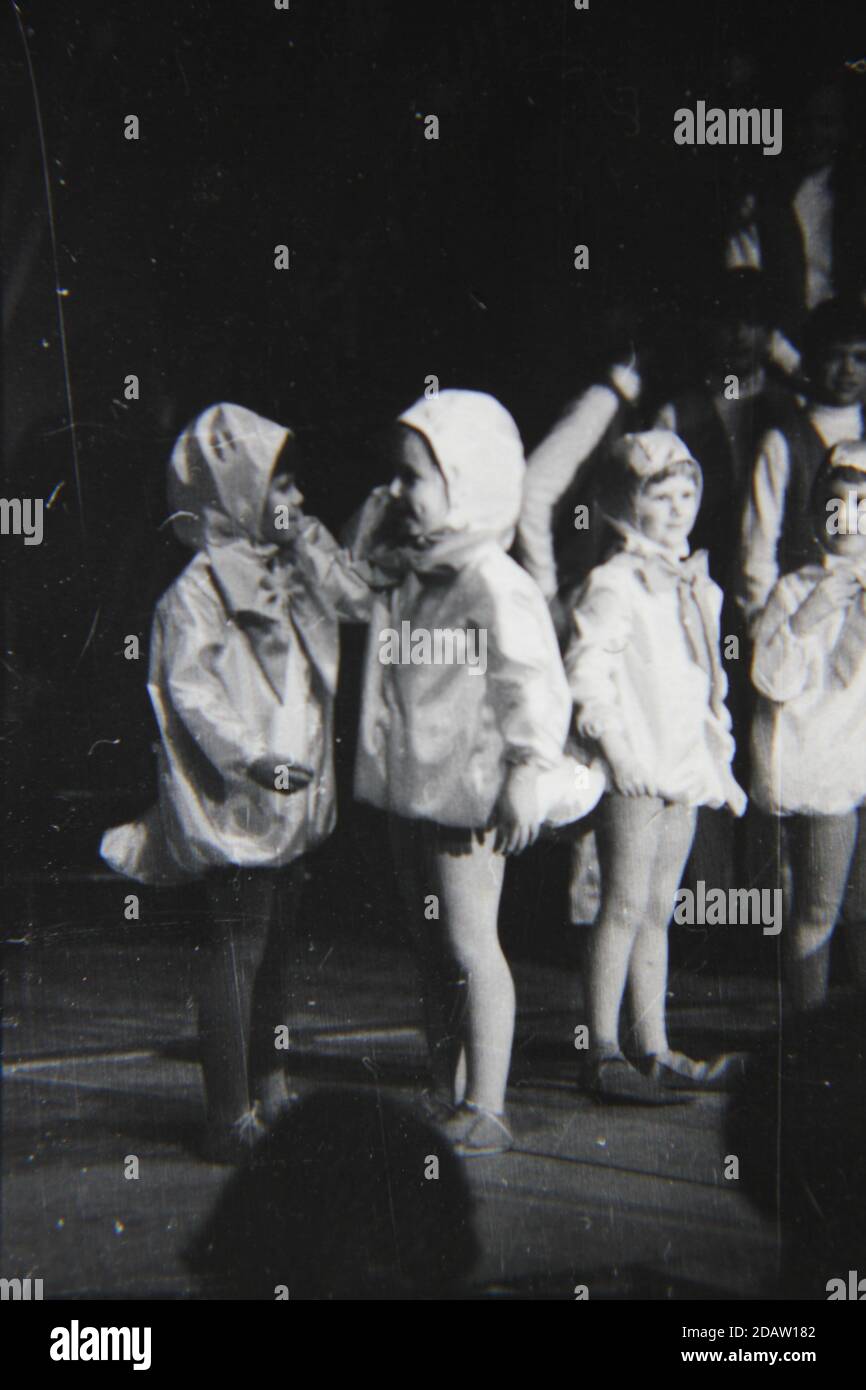 Fine 1970s vintage black and white photography of a live stage ...