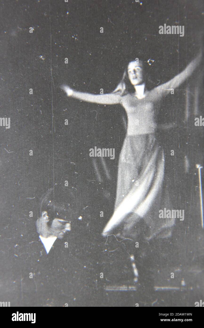 Fine 1970s vintage black and white photography of a live stage ...