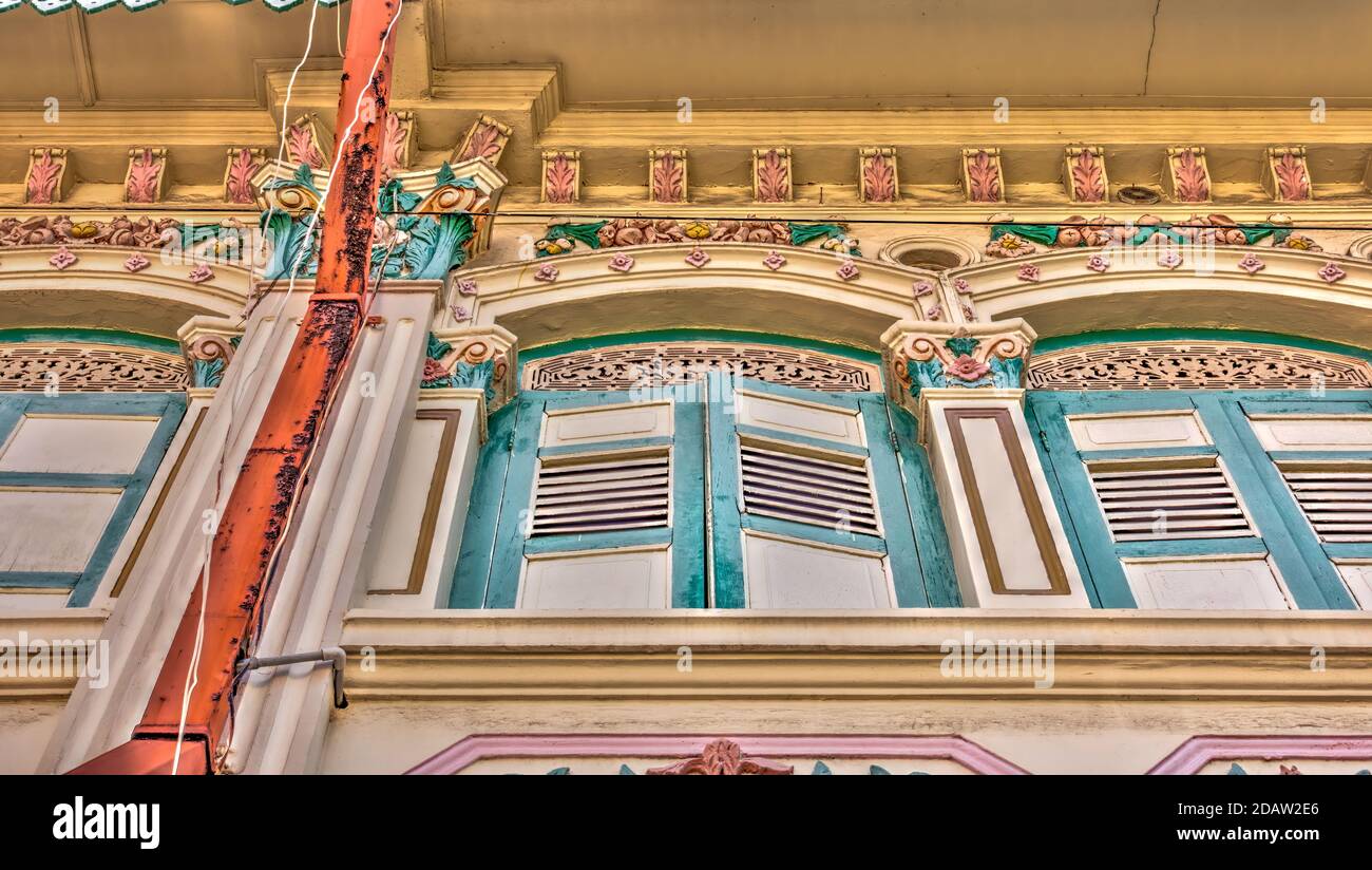 Traditional Peranakan Architecture in Singapore's Joo Chiat district ...