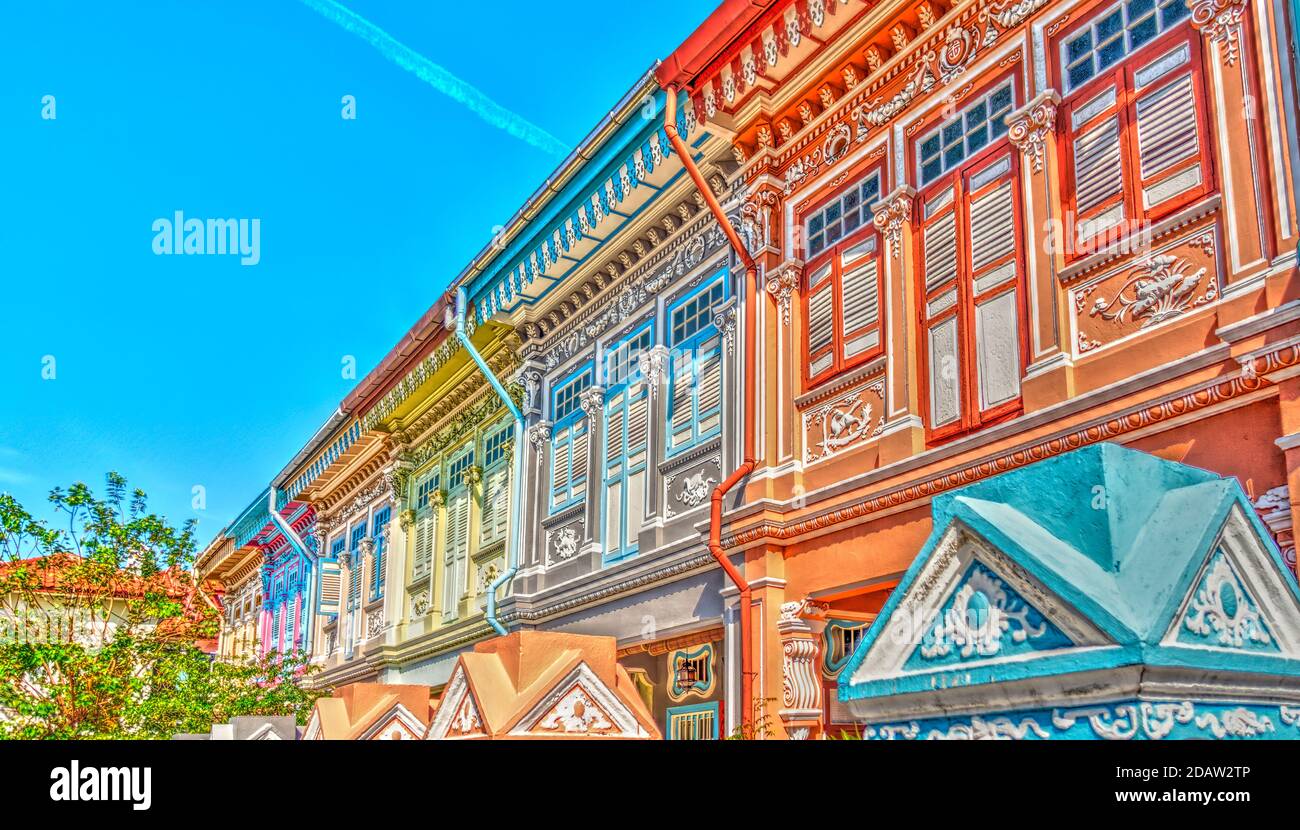 Traditional Peranakan Architecture in Singapore's Joo Chiat district ...
