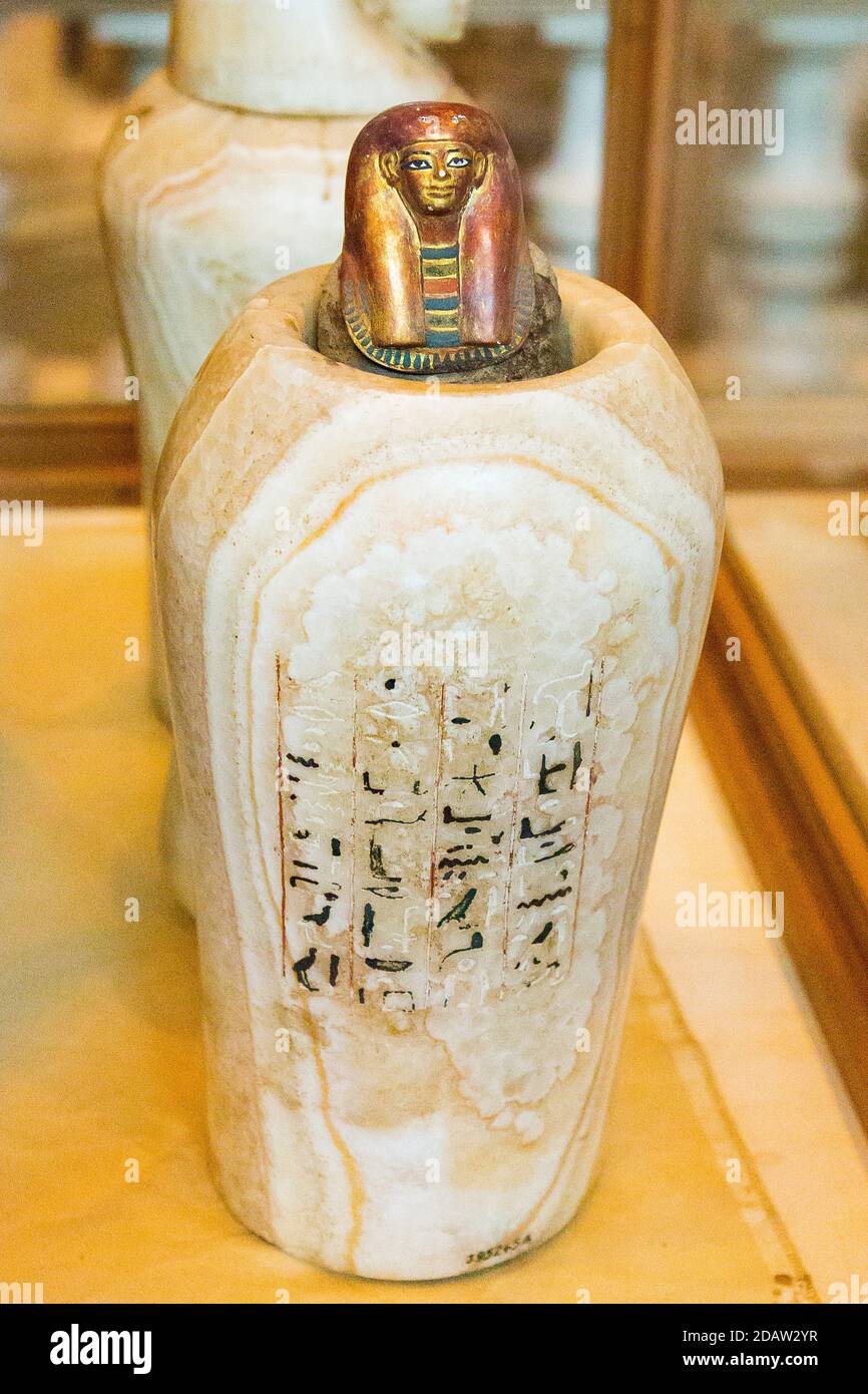 Egypt, Cairo, Egyptian Museum, from the tomb of Yuya and Thuya in Luxor ...