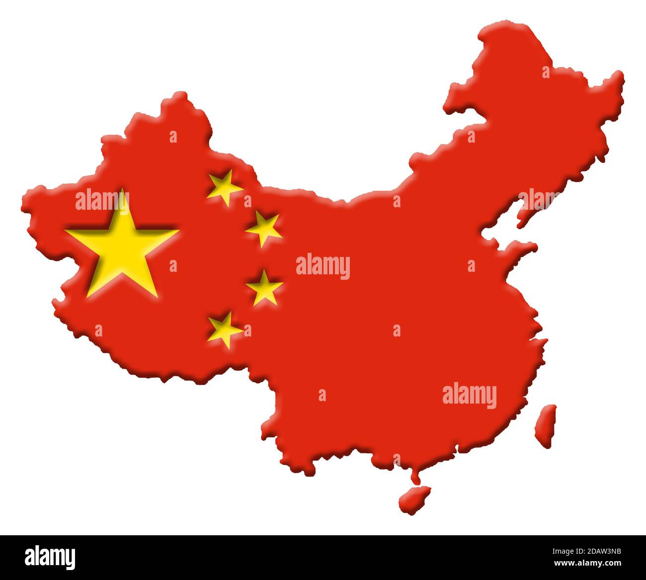 Red map of china hi-res stock photography and images - Alamy