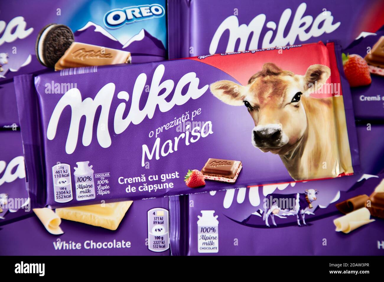 Milka Assorted Chocolates Bars Stock Photo - Alamy