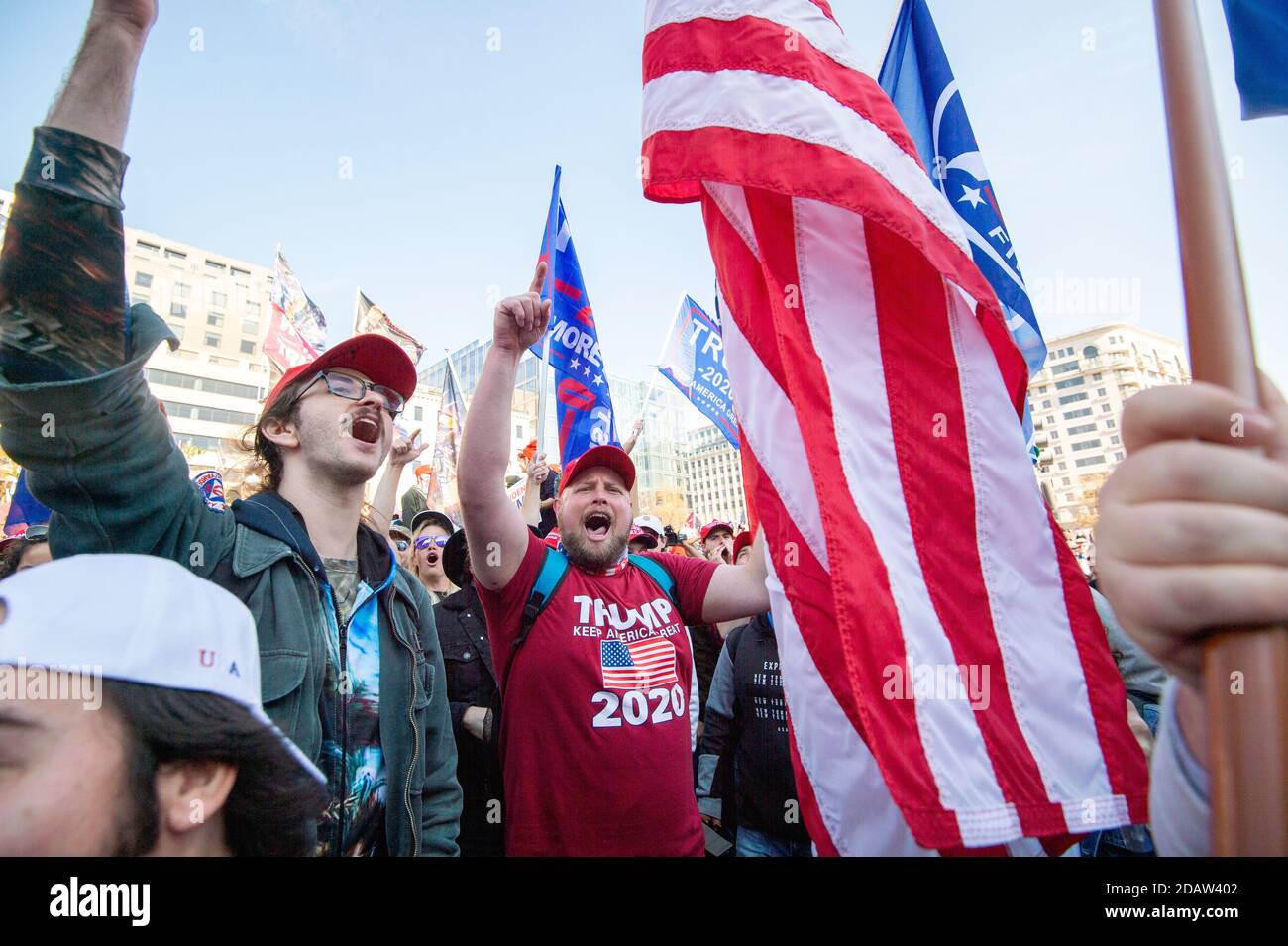 Washington DC, USA. 14th November, 2020. Hundreds of thousands ...