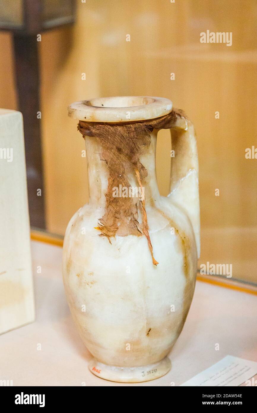 Egypt, Cairo, Egyptian Museum, from the tomb of Yuya and Thuya in Luxor ...