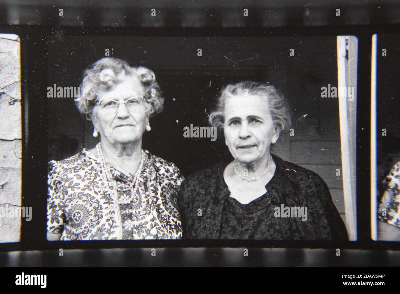 Fine 1970s vintage black and white photography of two old longtime ...