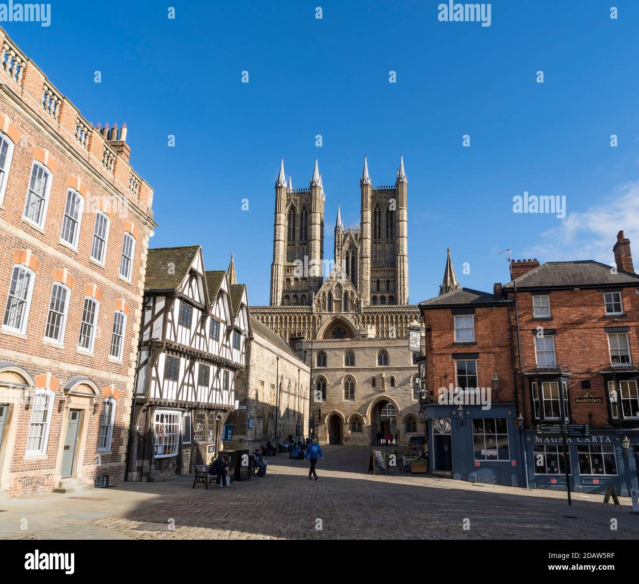 View of lincoln cathedral hi-res stock photography and images - Alamy