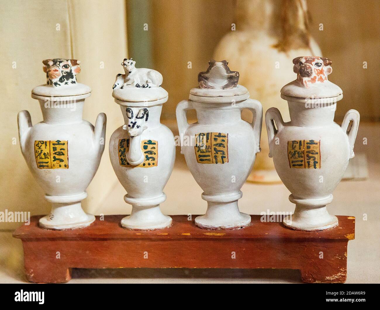 Egypt, Cairo, Egyptian Museum, from the tomb of Yuya and Thuya in Luxor ...