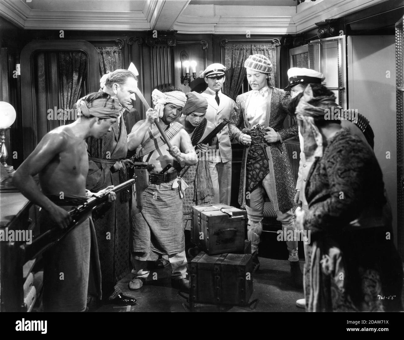 WALLACE BEERY CLARK GABLE IVAN LEBEDEFF and Malay Pirates in CHINA SEAS ...