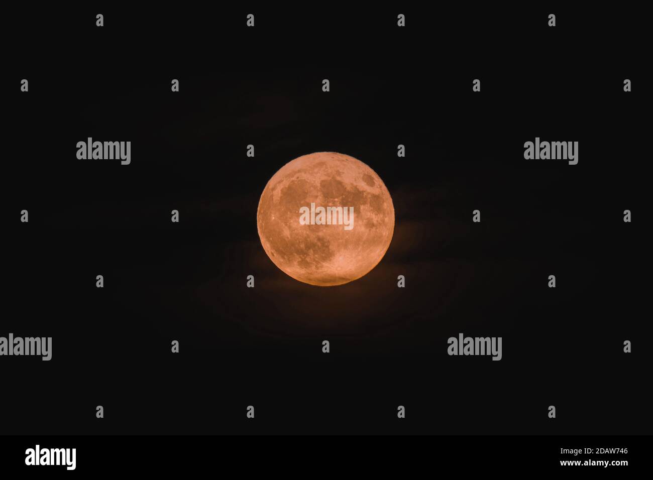 Bright full moon captured in the dark sky at night Stock Photo - Alamy