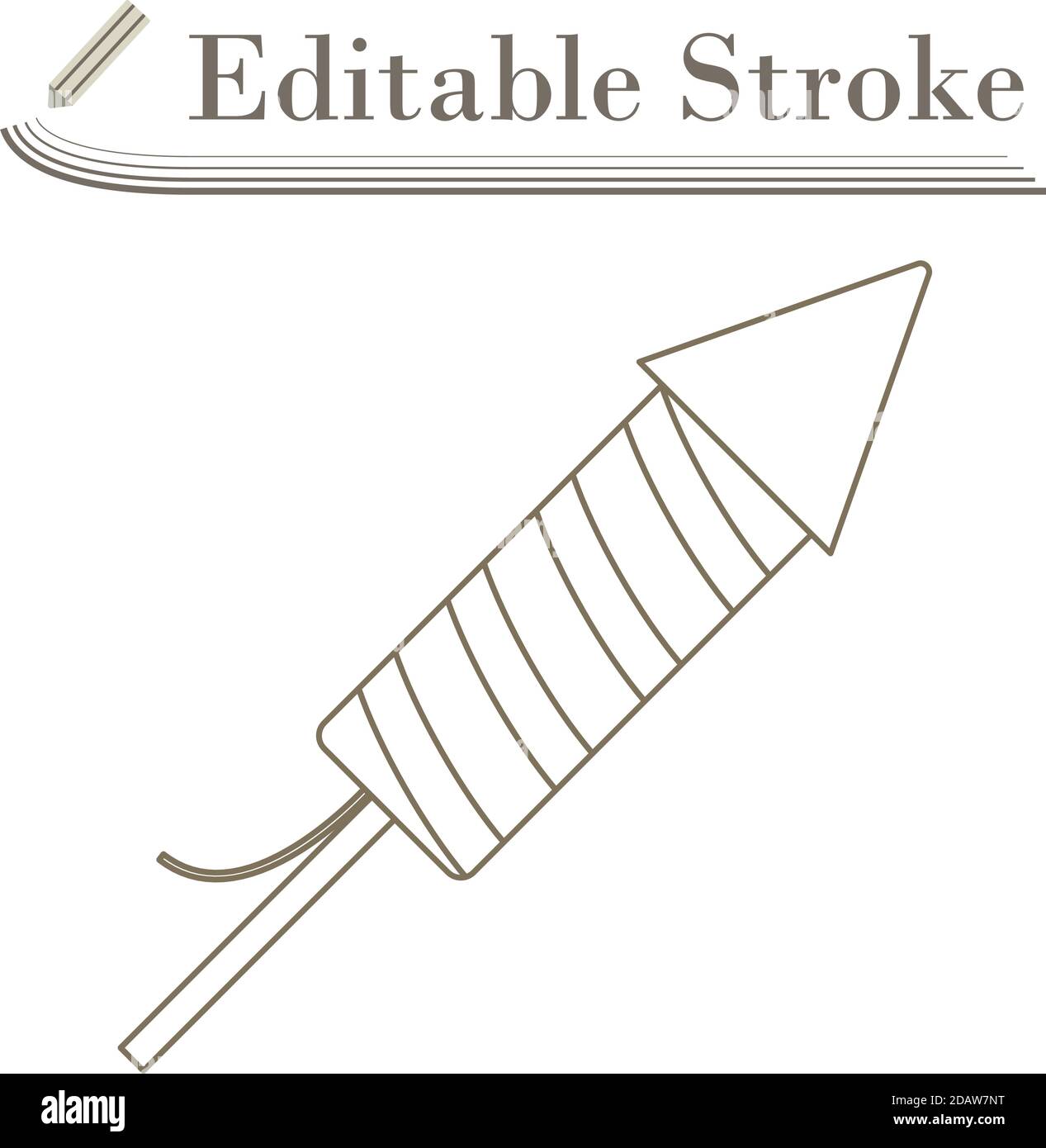 Party Petard Icon. Editable Stroke Simple Design. Vector Illustration Stock Vector Image & Art ...