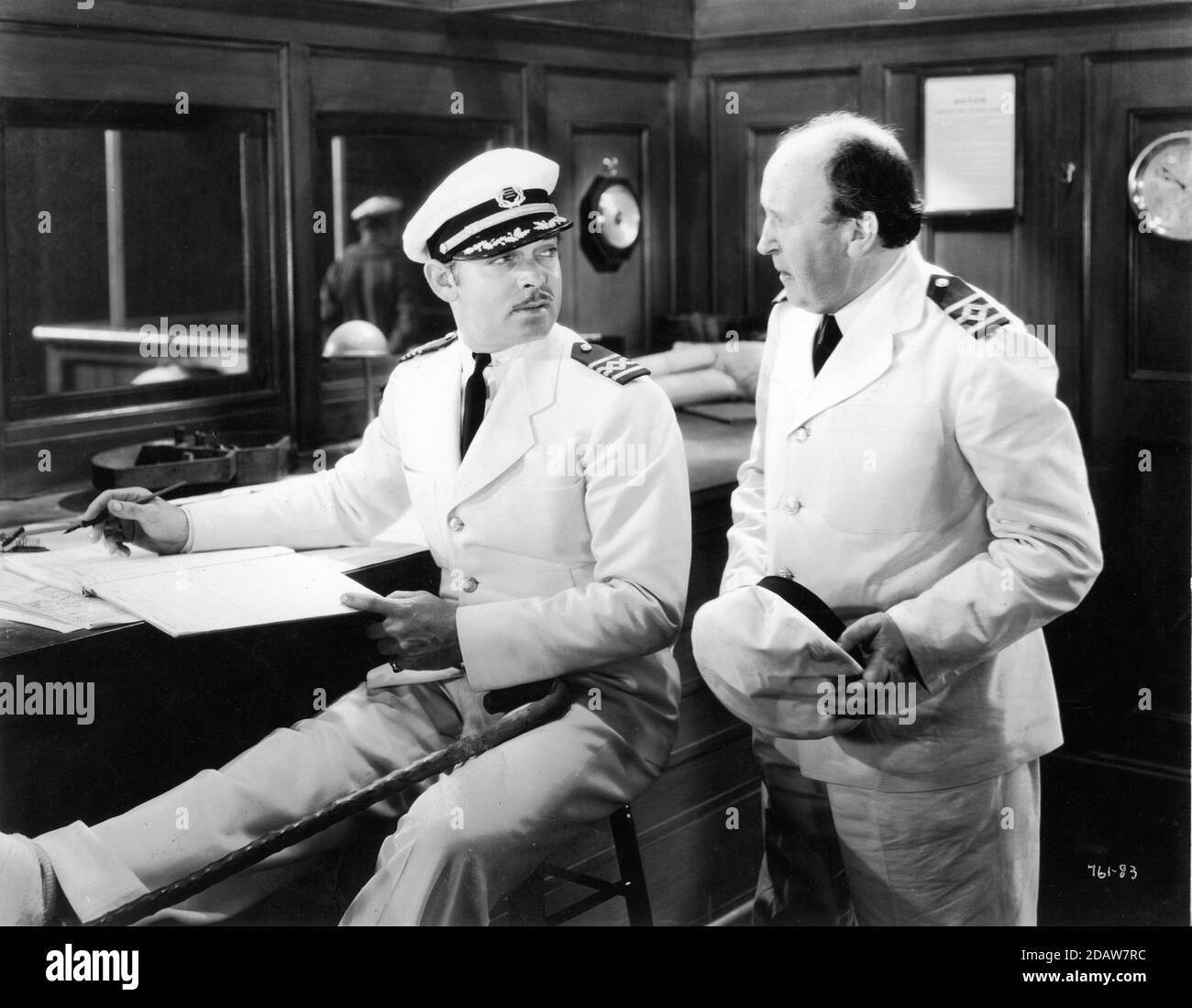 CLARK GABLE and DUDLEY DIGGES in CHINA SEAS 1935 director TAY GARNETT ...