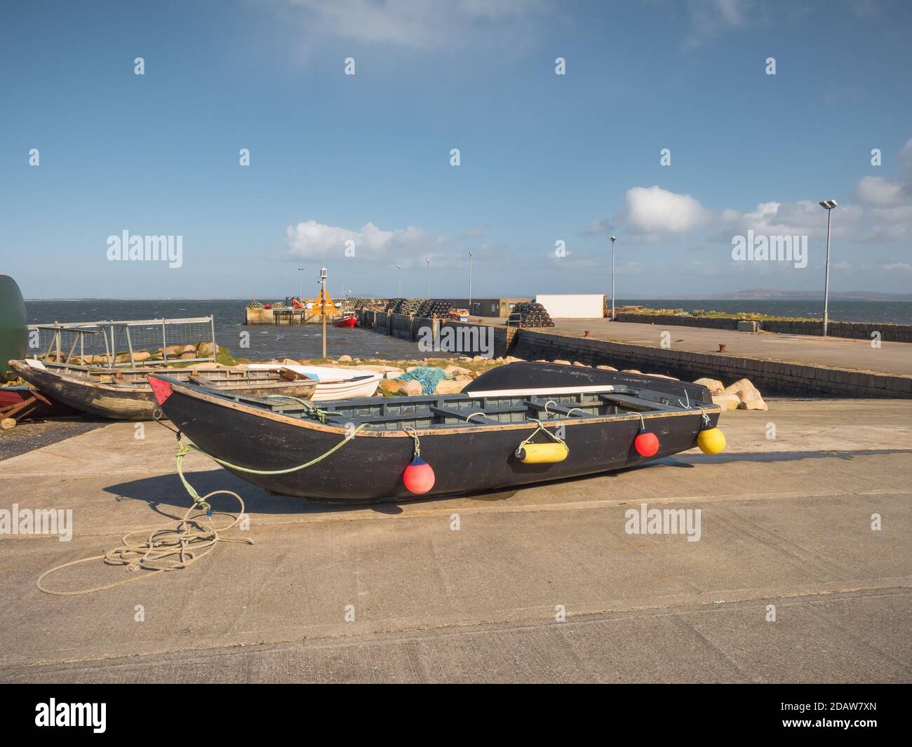Traditional Irish fisherman boat Stock Photo - Alamy