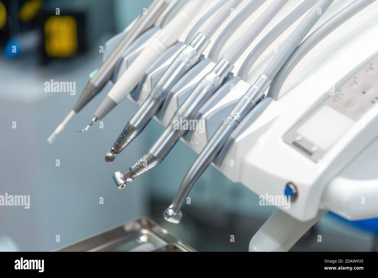 Dentist tools and equipment at dental office . Tools close-up Stock ...