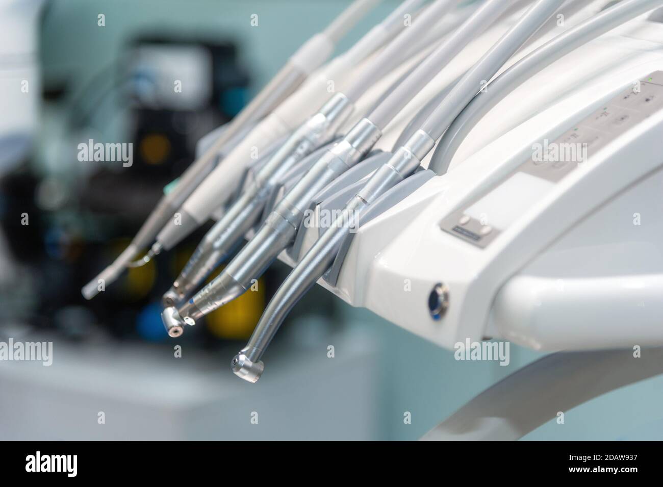 Dentist tools and equipment at dental office . Tools close-up Stock ...