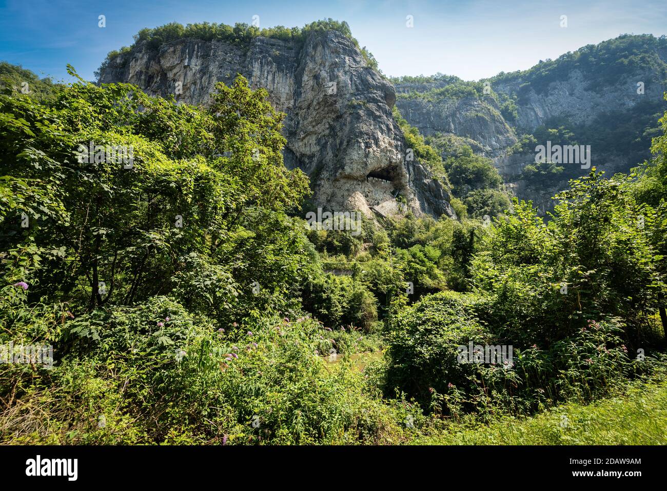 Covolo di Butistone, ancient medieval fortress built inside a karst ...