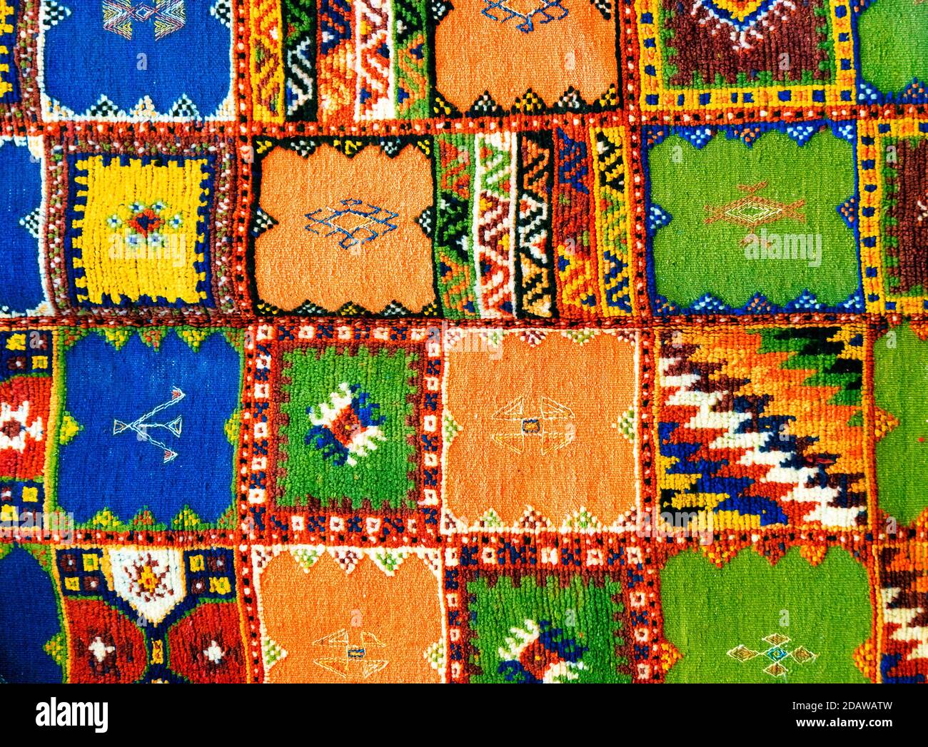 Texture of berber traditional wool carpet with geometric pattern ...