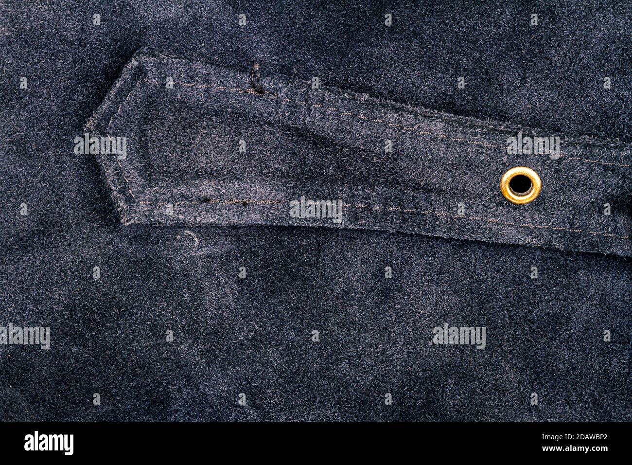 Genuine blue suede texture with a belt. Abstract vintage natural ...