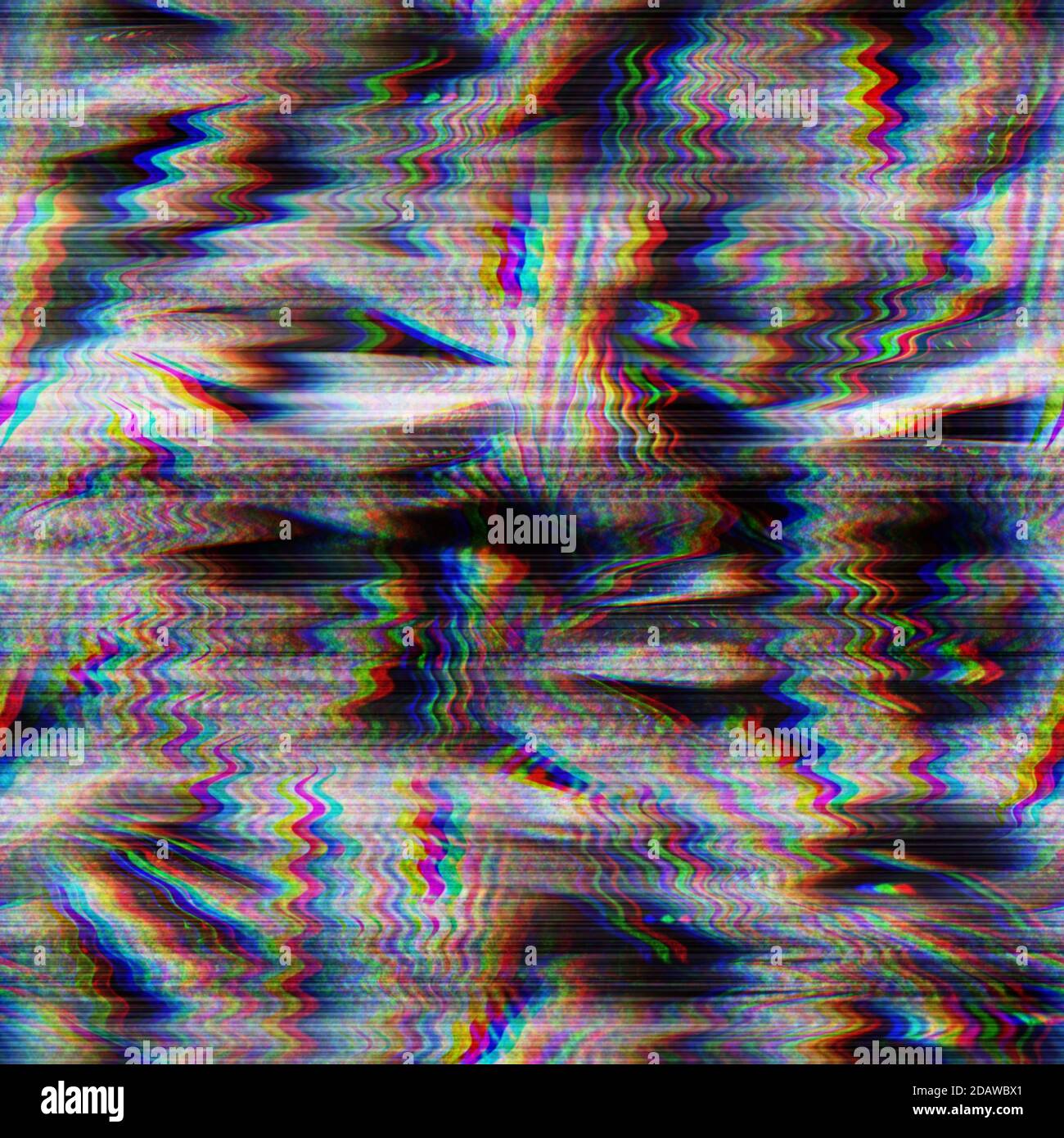 Seamless techno glitch tropical RGB computer noise Stock Photo - Alamy