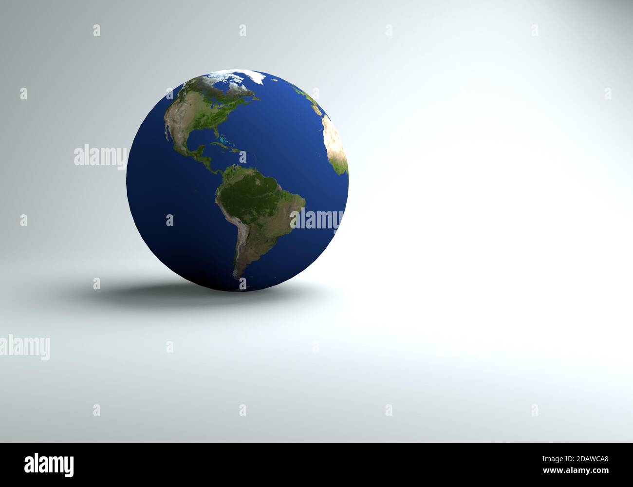 3d rendering illustration of the planet Earth isolated on white ...