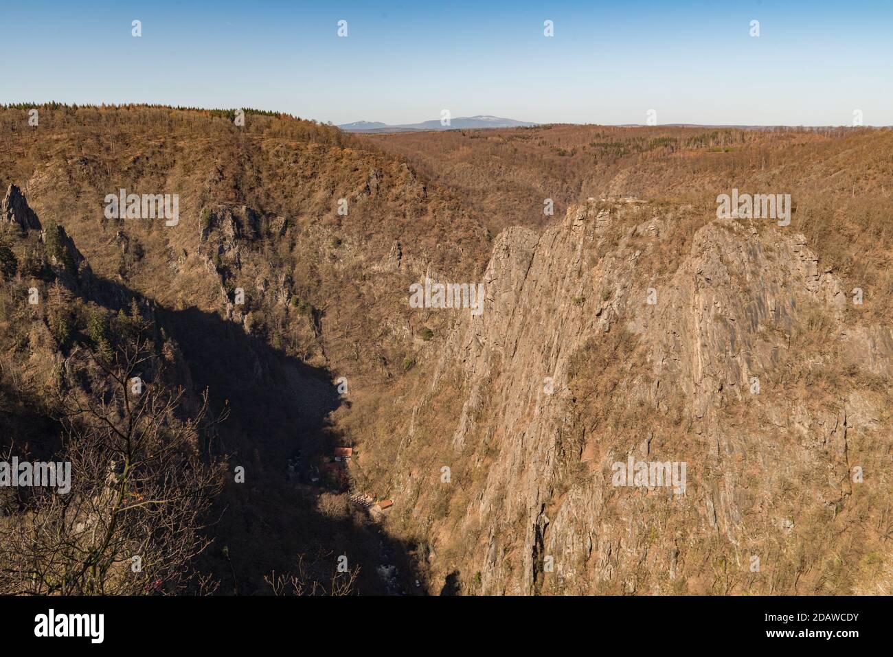 Beautiful view of Hexentanzplatz Thale in Germany Stock Photo - Alamy