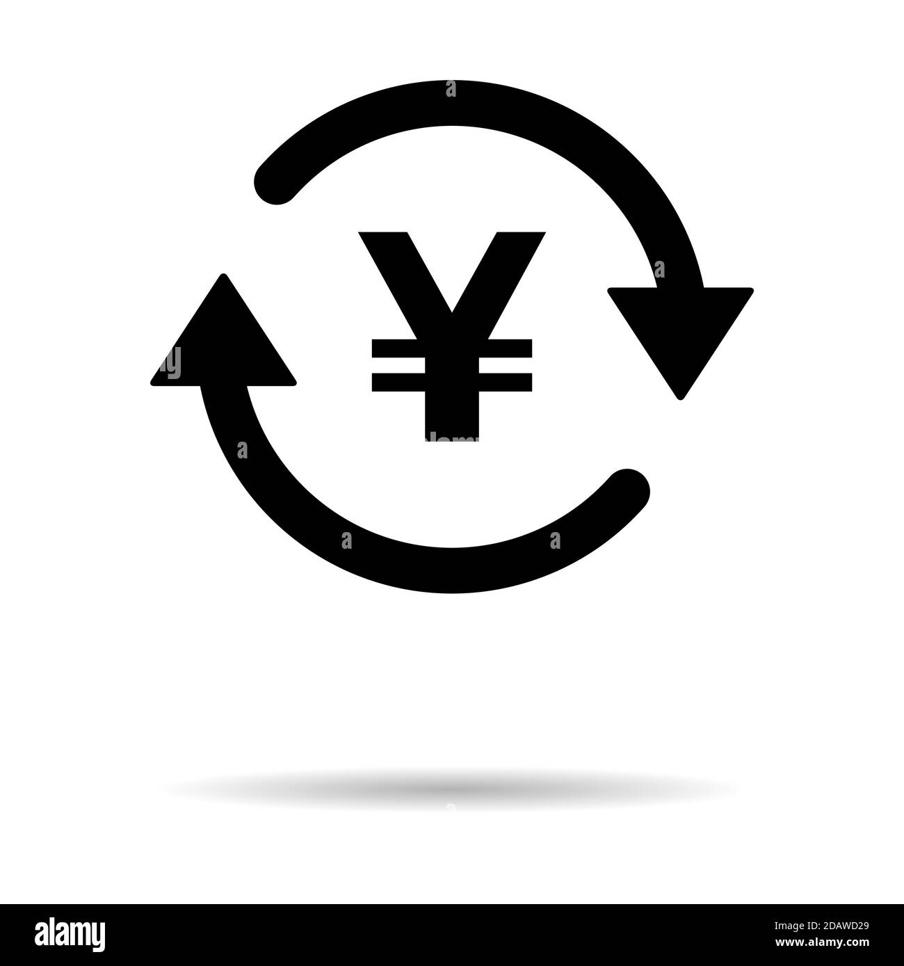 Yuan money icon, china graphic pay business sign, market economy vector ...