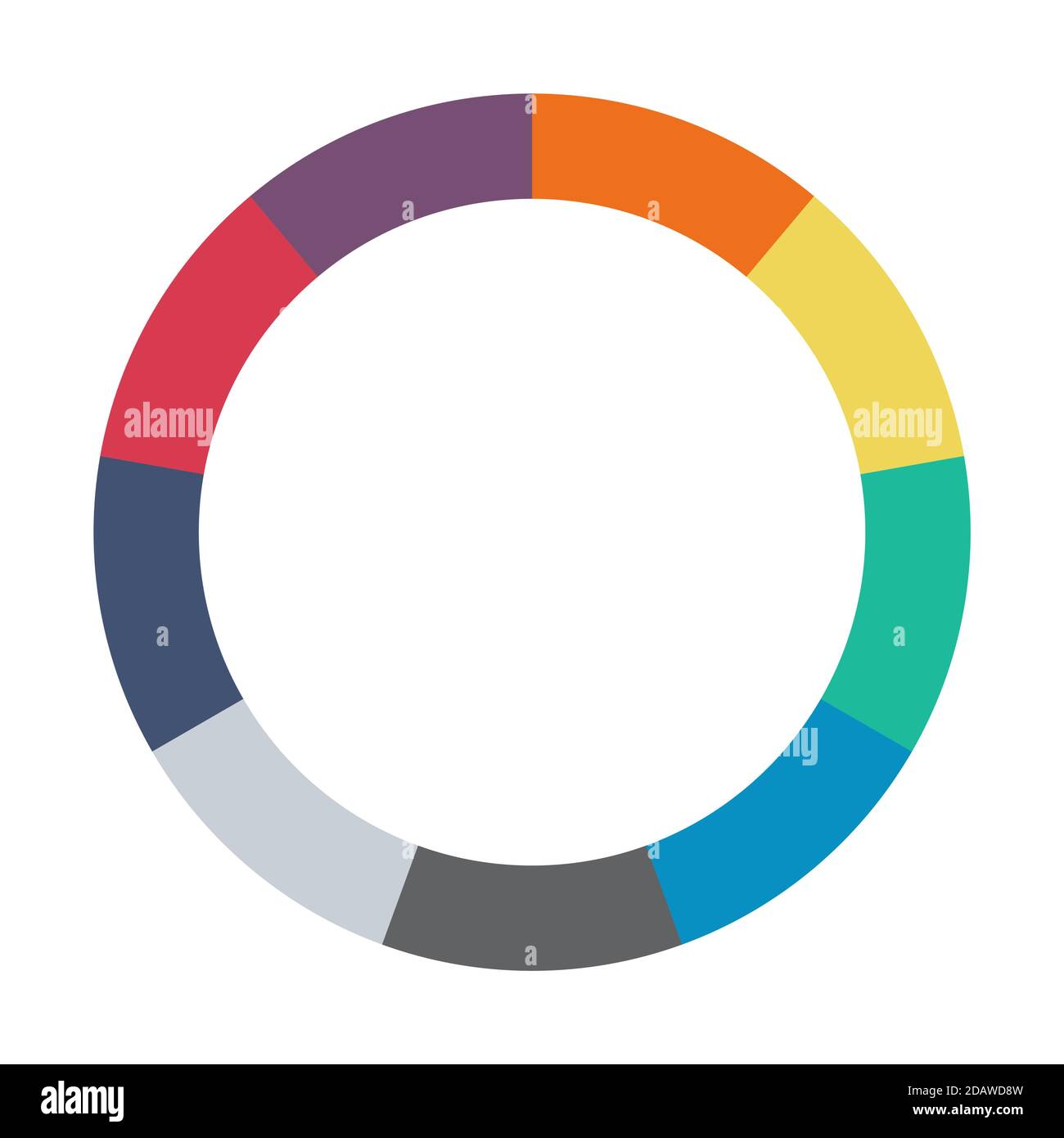 Infographic pie chart. Cycle presentation diagram 9 section. Vector ...