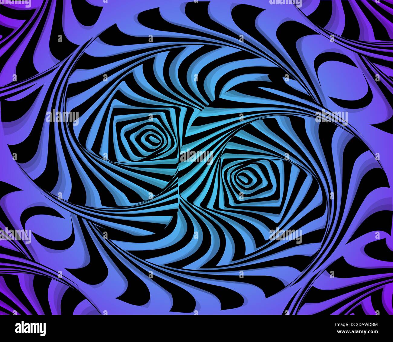 purple abstract background, curved geometry, illusion, vector ...