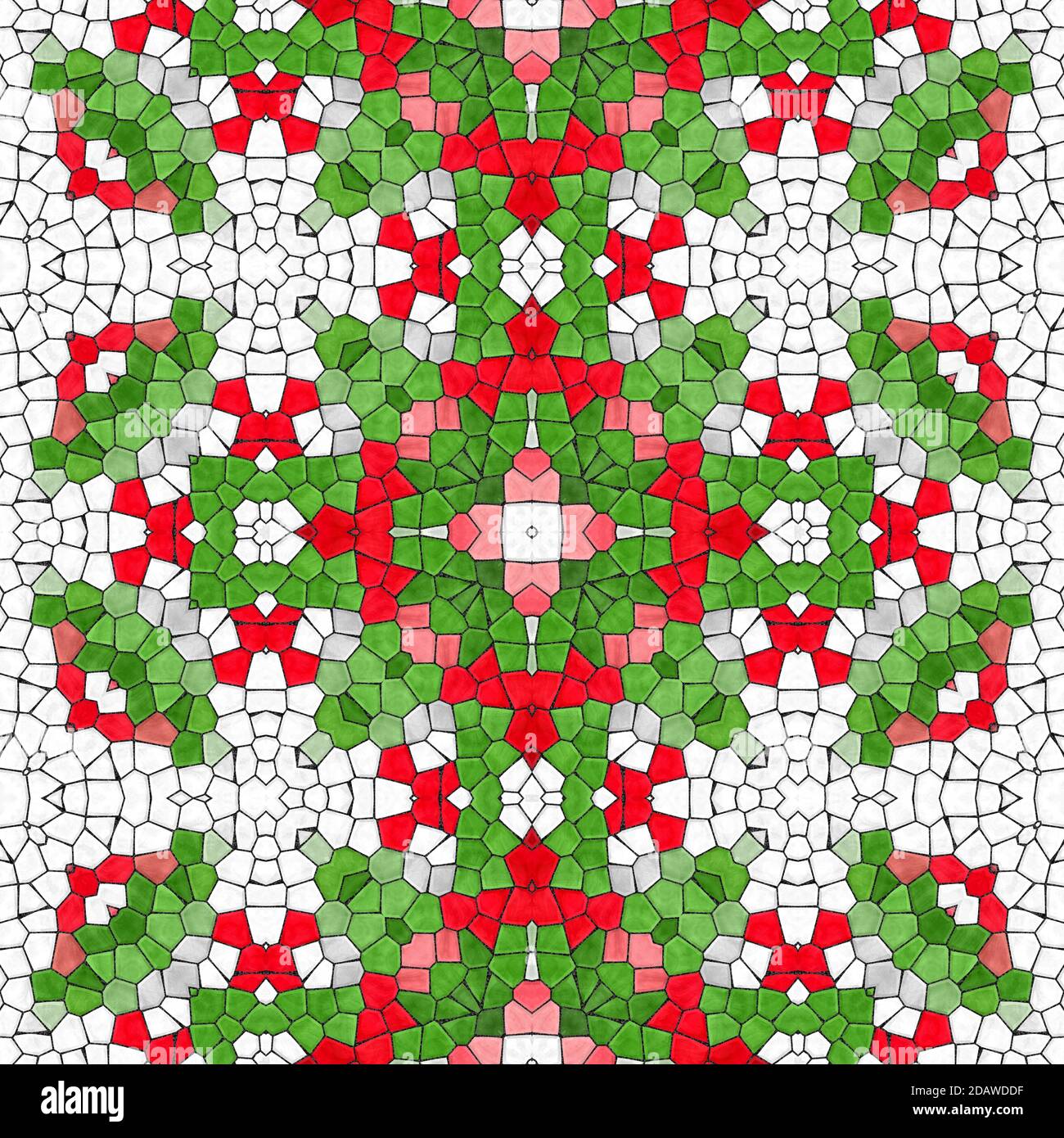 Pattern mosaic kaleidoscopic seamless generated texture, ornament ...