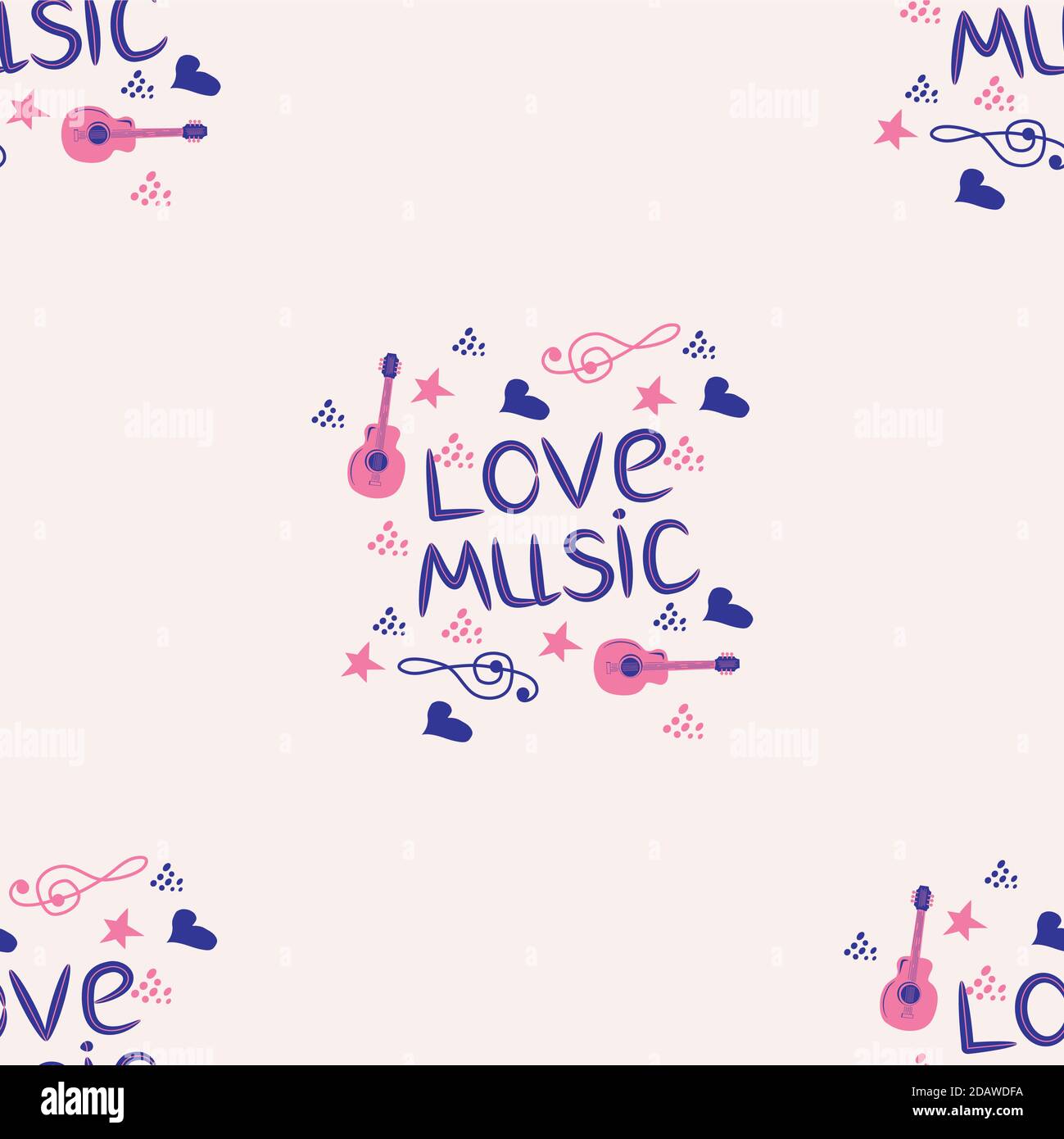 Music Notes Seamless Wallpaper High Resolution Stock Photography and ...