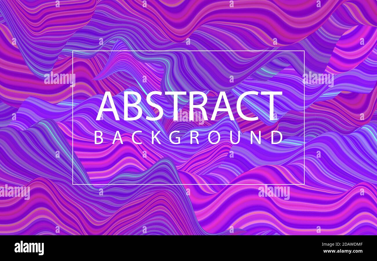 abstract background, curved lines, purple colors, pink lines, vector ...