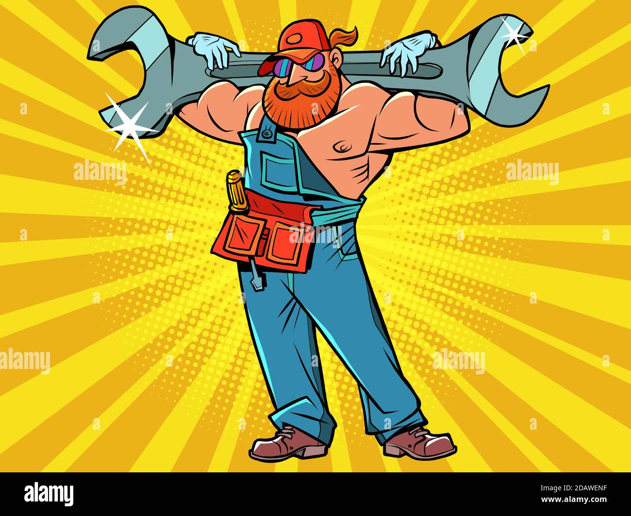 Plumber working home Stock Vector Images - Alamy