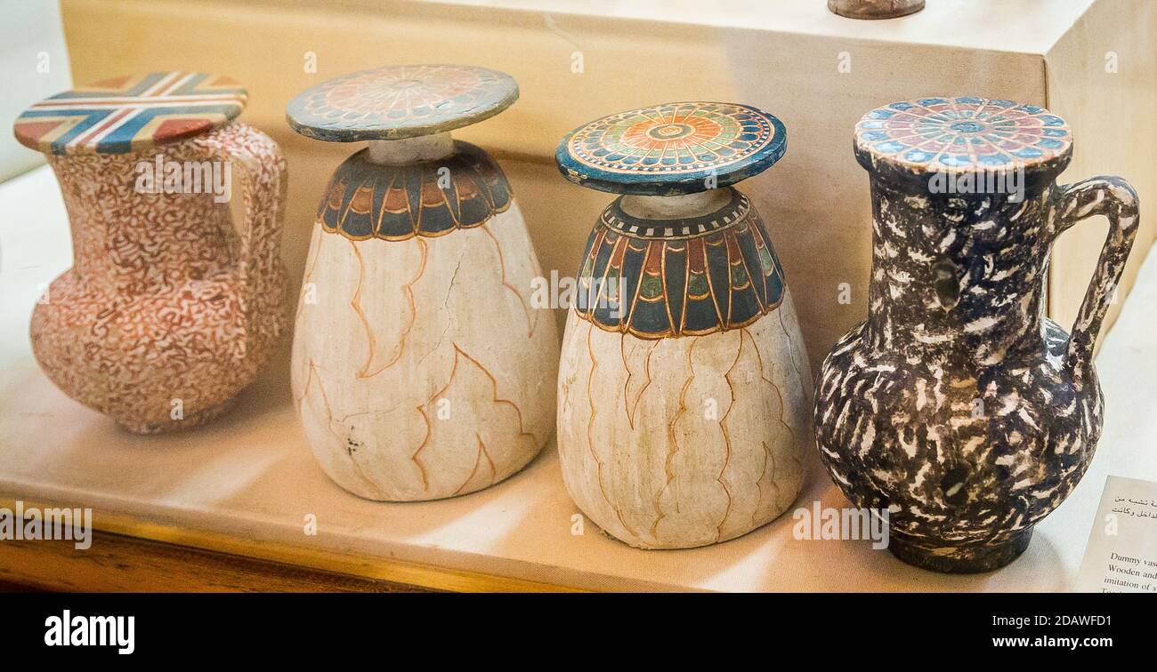 Egypt, Cairo, Egyptian Museum, from the tomb of Yuya and Thuya in Luxor ...