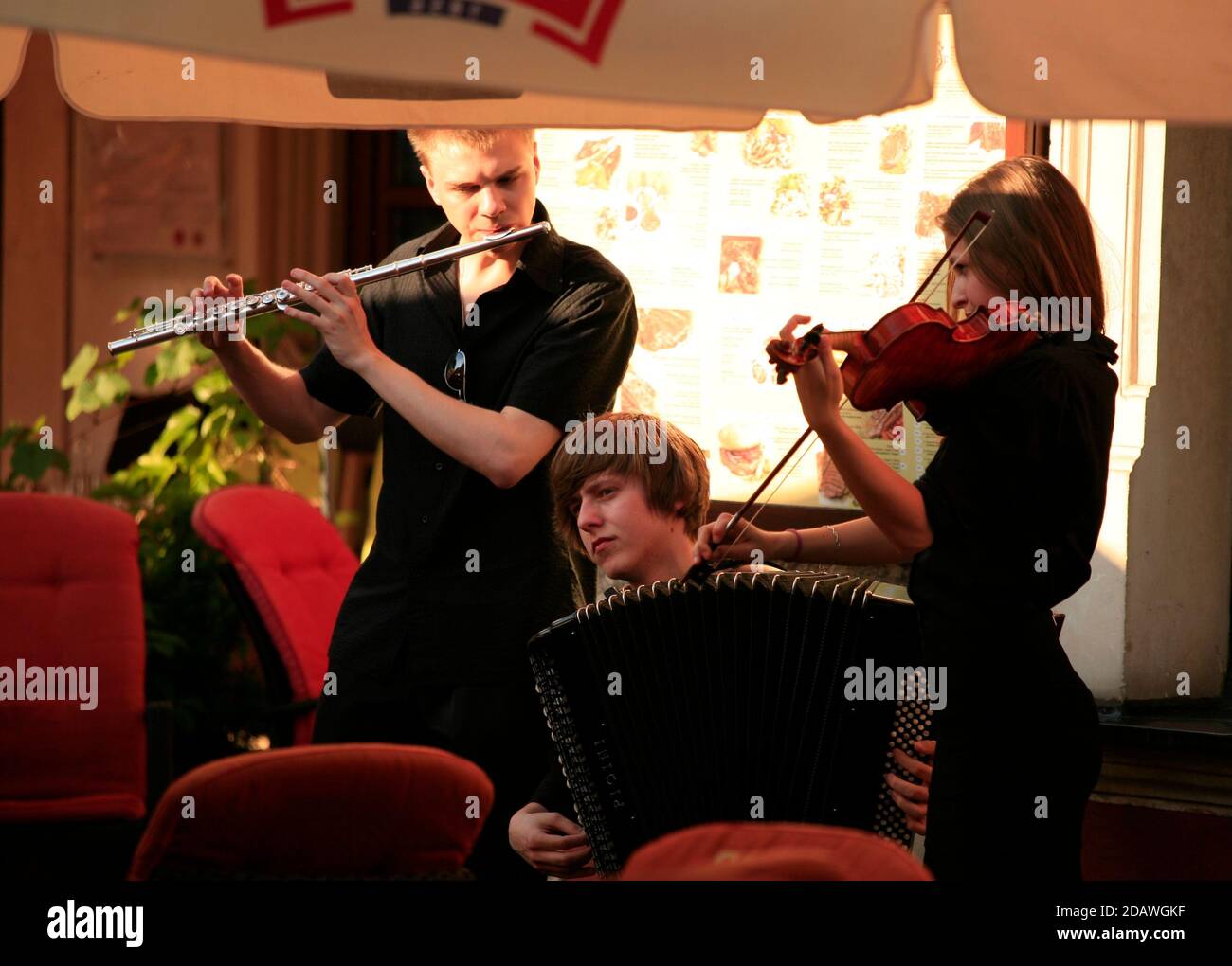 Traditional Klezmer music is played in Kazimierz’s small restaurants ...