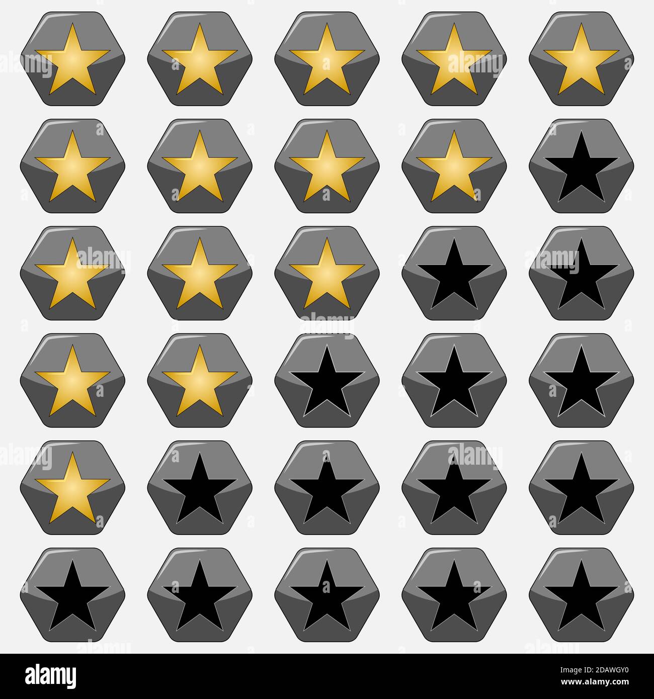 Star Rating Vector. Polygon Star Rating. EPS 10 Stock Vector Image ...