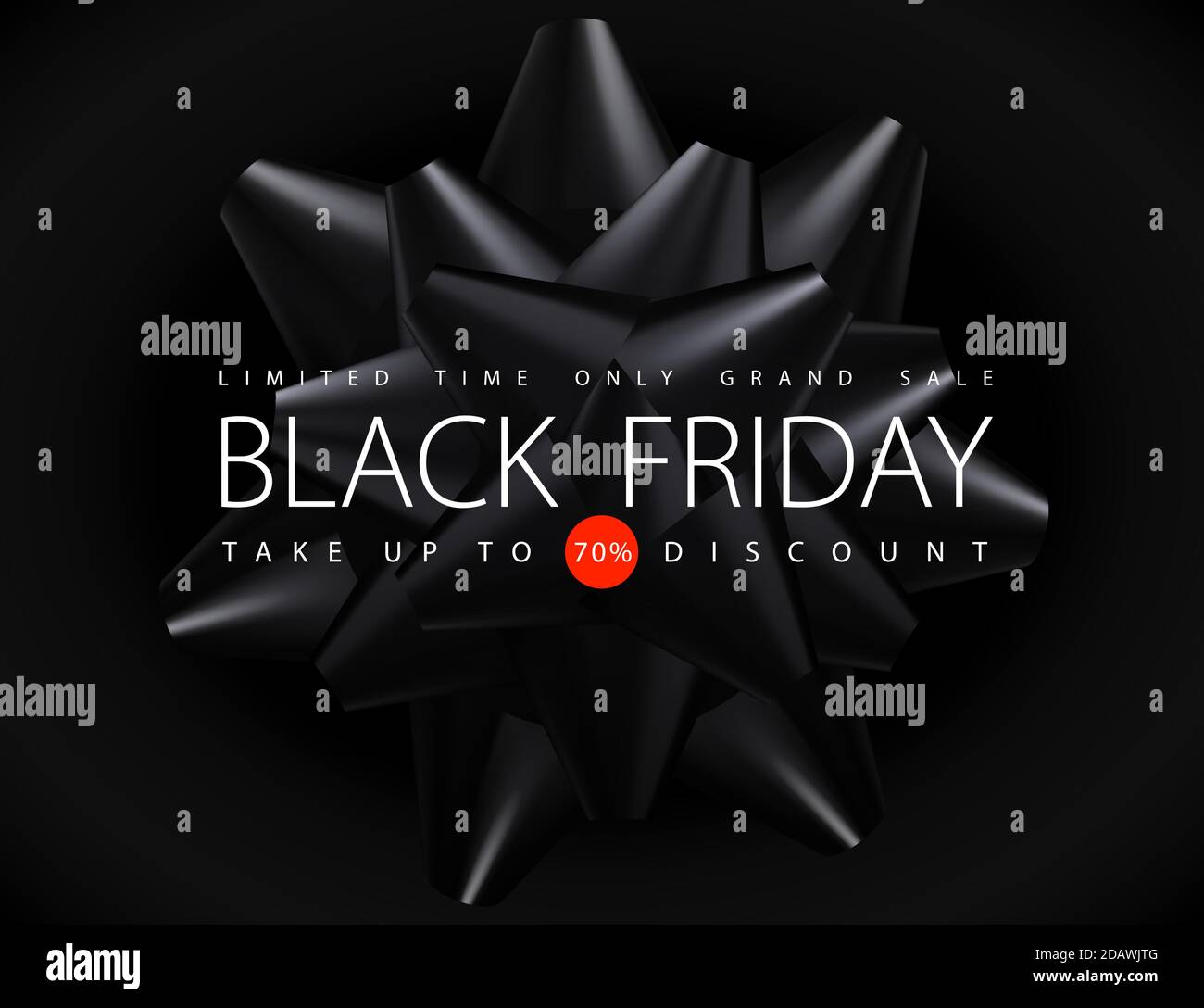 Percent off text on black Stock Vector Images - Alamy