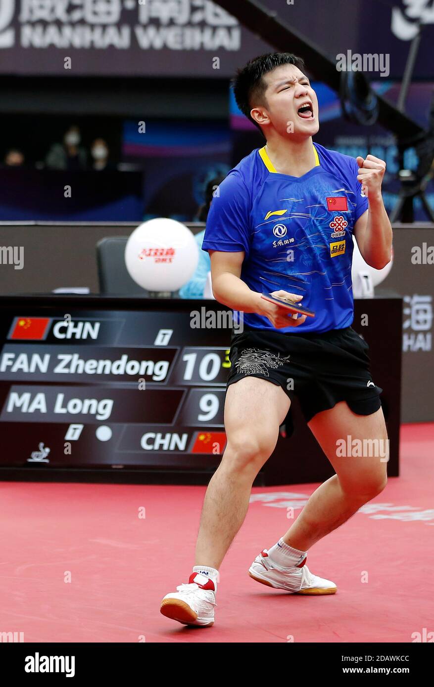 Weihai, China's Shandong Province. 15th Nov, 2020. Fan Zhendong of ...