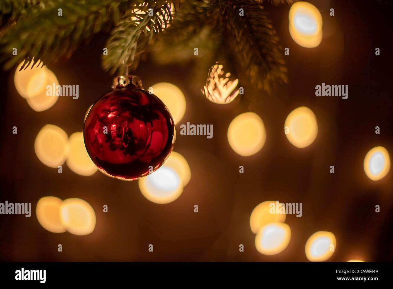 Christmas Ornament Ball Reflection High Resolution Stock Photography ...