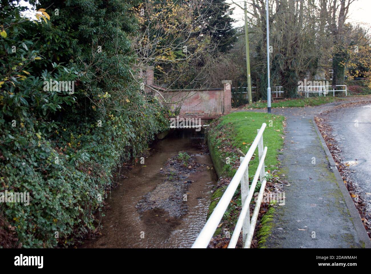 The Beck, a stream the village of Ruskington Stock Photo - Alamy