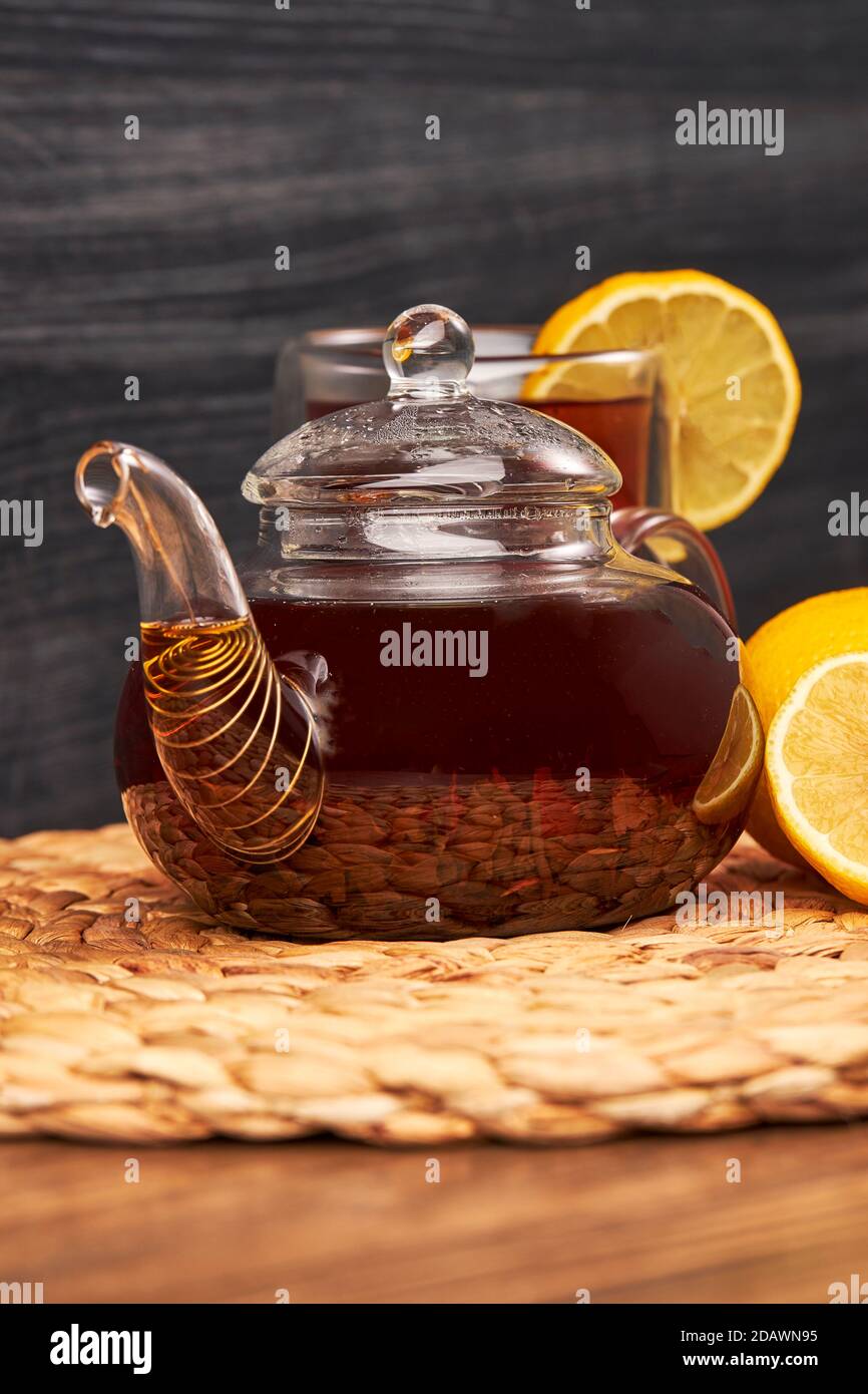 Brown Teapot And Cup High Resolution Stock Photography and Images - Alamy