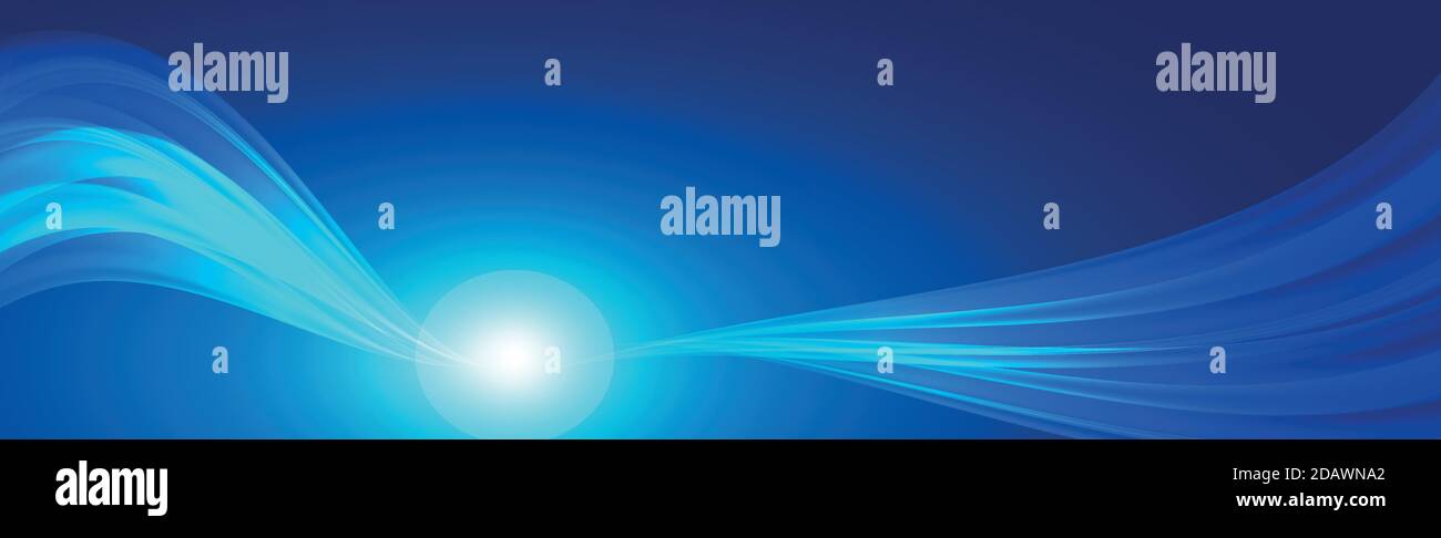 Abstract blue panoramic background made of triangles - Vector ...