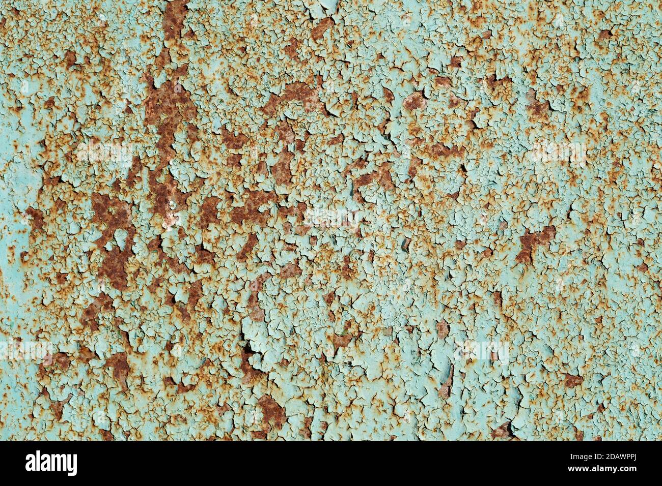 Painted in green old cracked metal rusted background. Metal rust ...