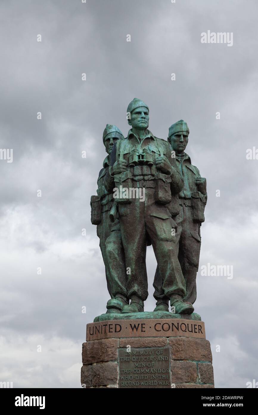 The Commando Memorial Stock Photo - Alamy