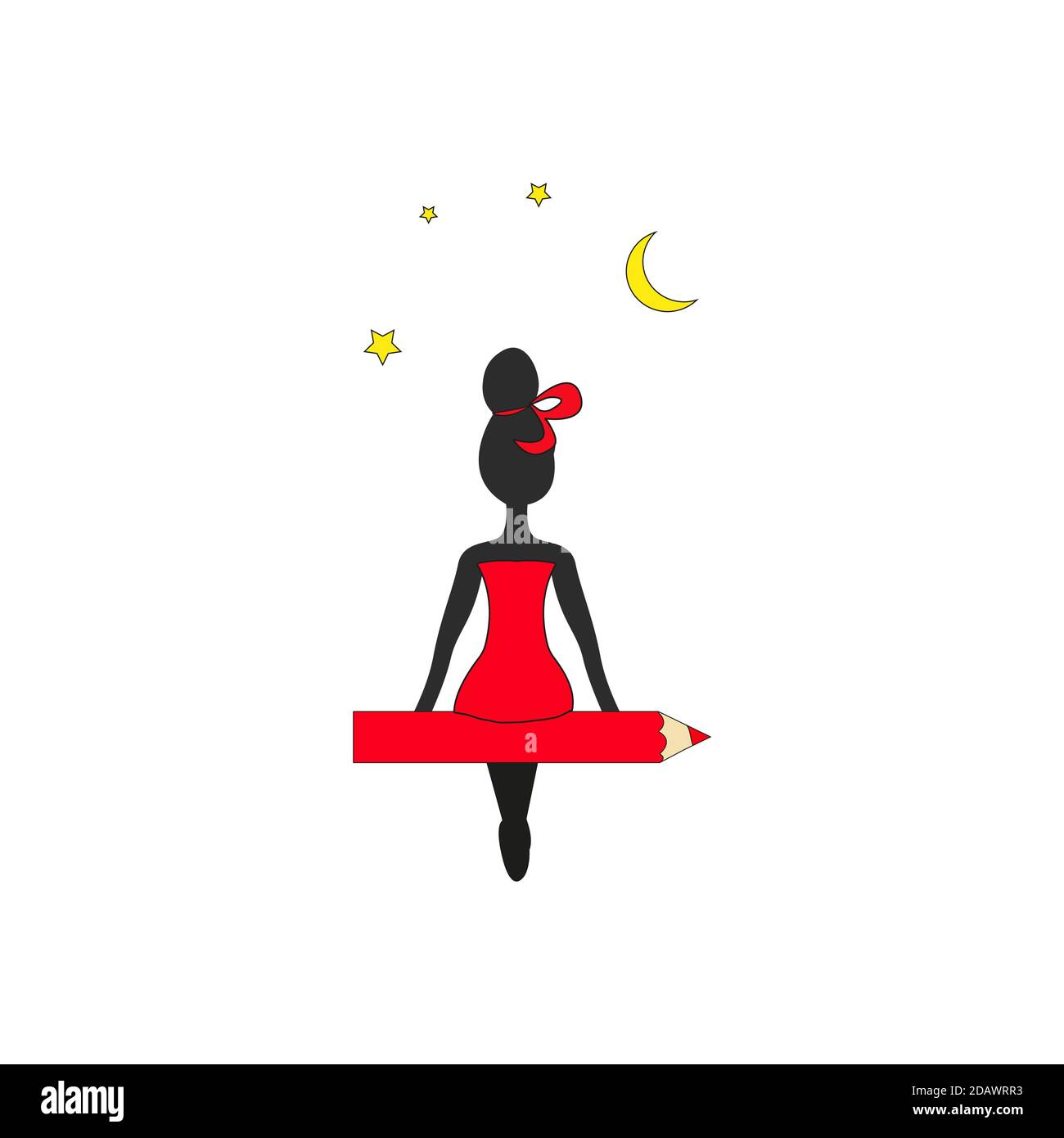 Teen girl waving goodbye Stock Vector Images - Alamy