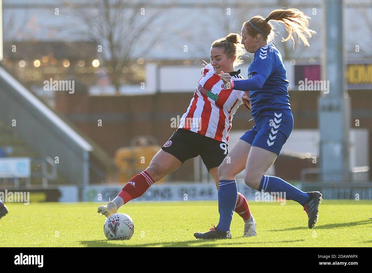 Katie Wilkinson #9 of Sheffield United in action during the game Stock ...