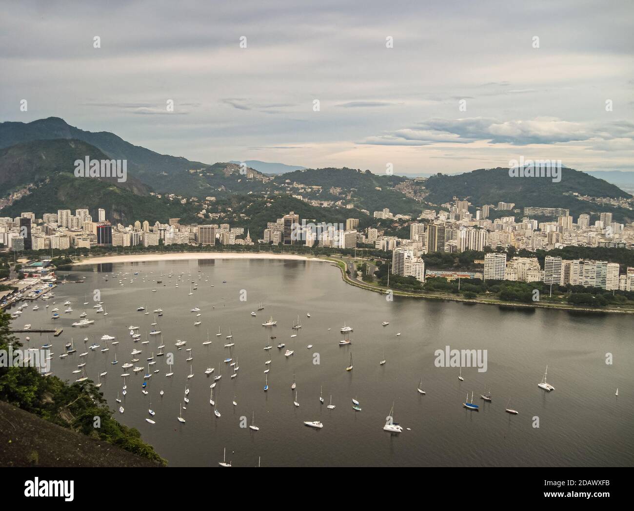 Rio de Janeiro, Brazil - December 25, 2008: Christmas day. Botafogo and ...