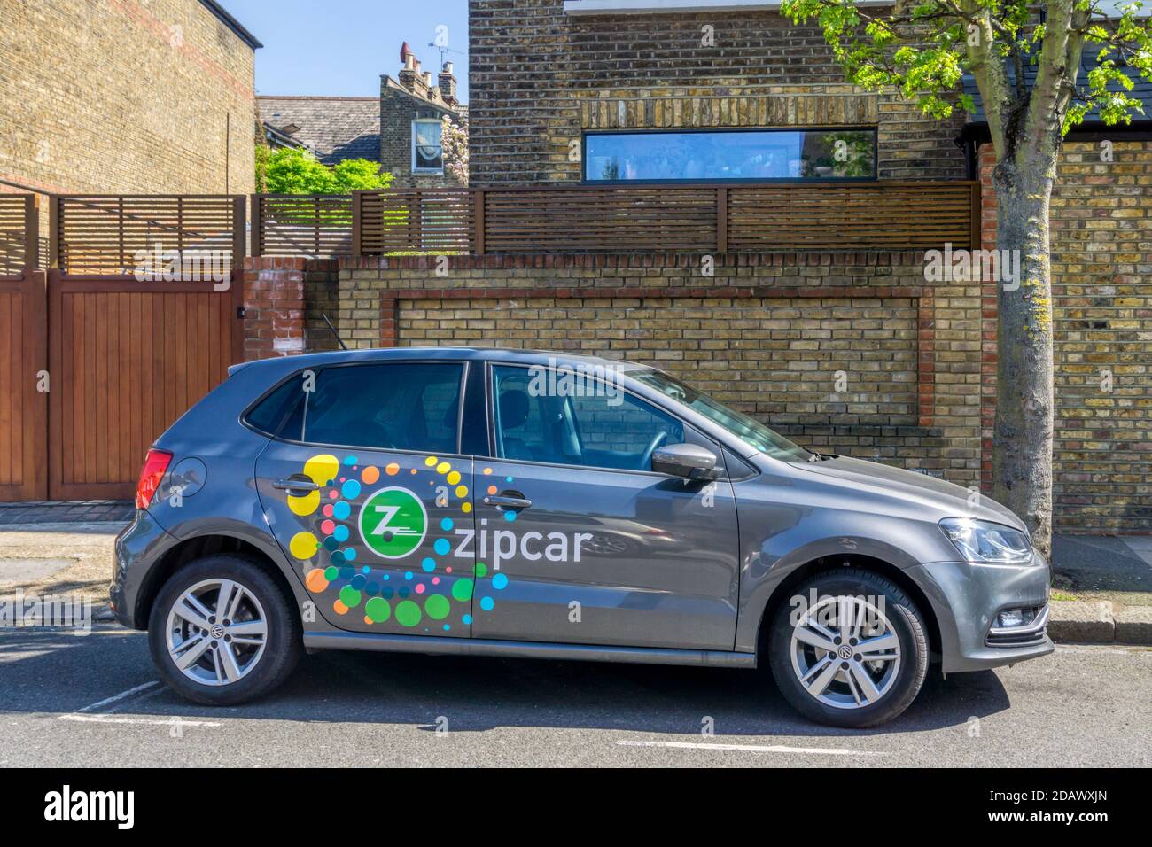 A VW Golf Zipcar parked in south London Stock Photo - Alamy