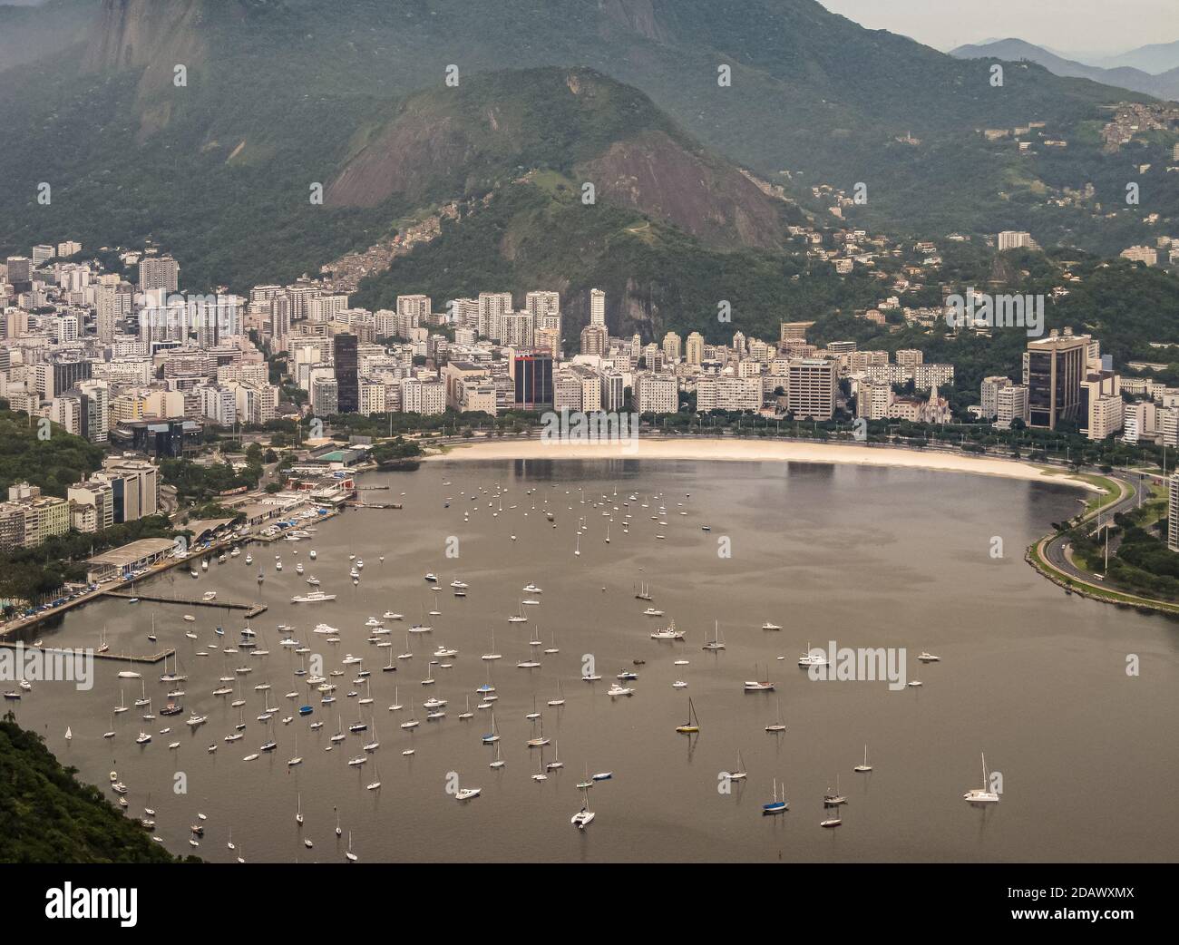 Rio de Janeiro, Brazil - December 25, 2008: Christmas day. Botafogo ...