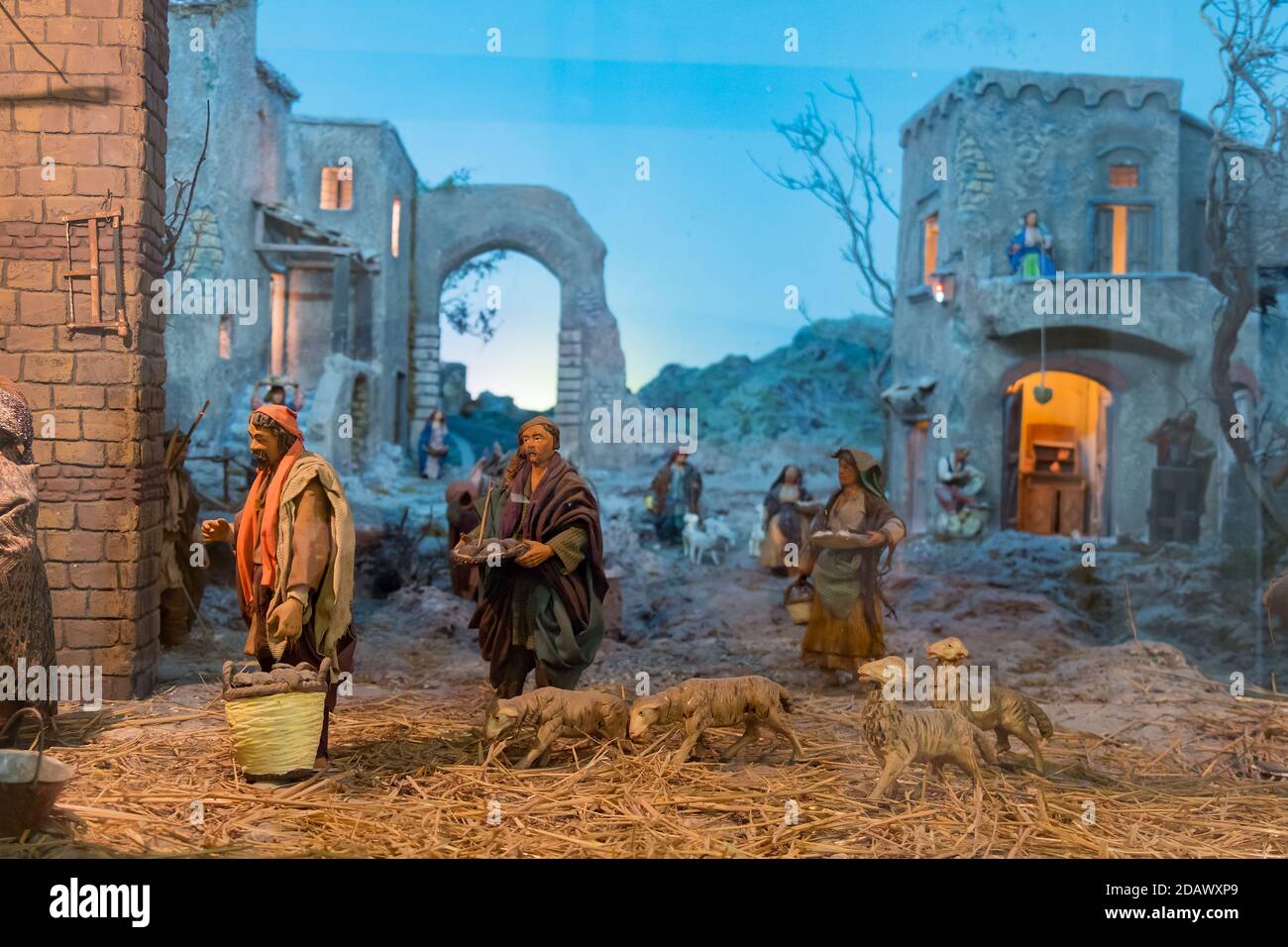 Naples, Italy December 2016 - The art of Neapolitan nativity of S ...