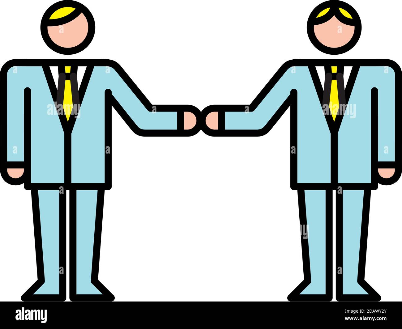 business men friendly avatars characters workers vector illustration ...